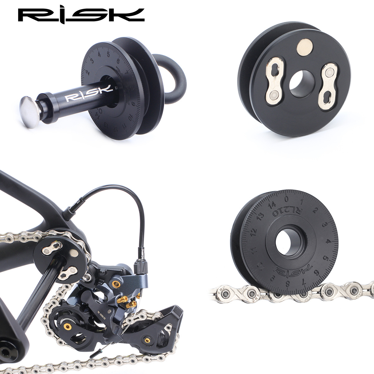 RISK Bicycle Chain Keeper Mountain/Road Virtual Flywheel Chain Cleaner ...