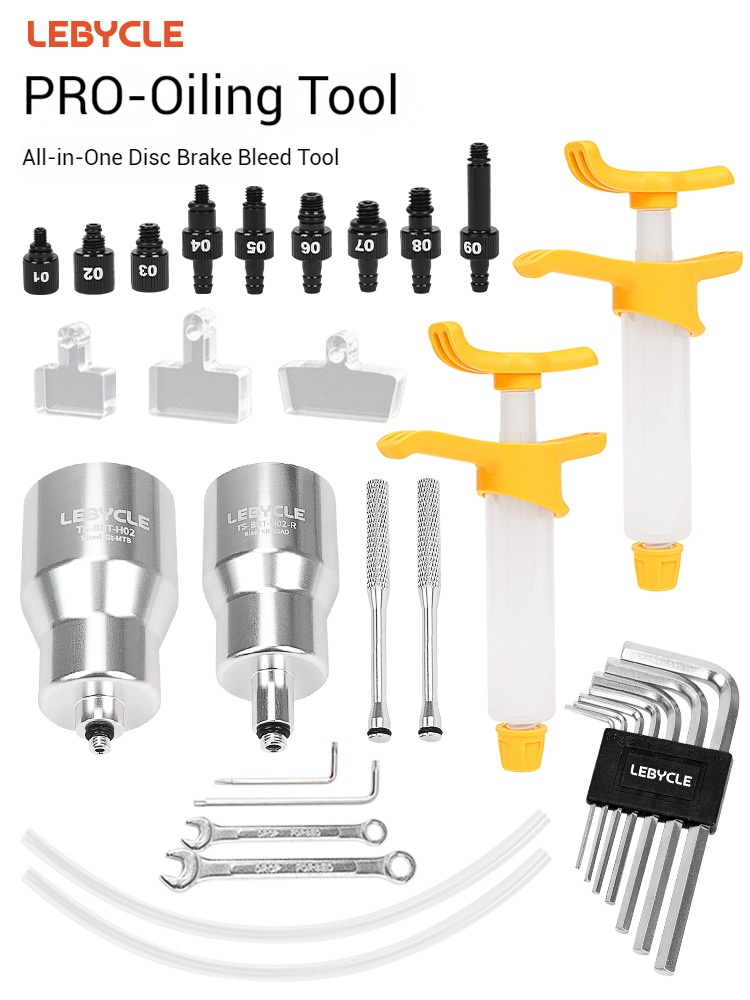 LEBYCLE Brake Fluid Bleed Tool for Mountain and Road Bikes - Compatible ...