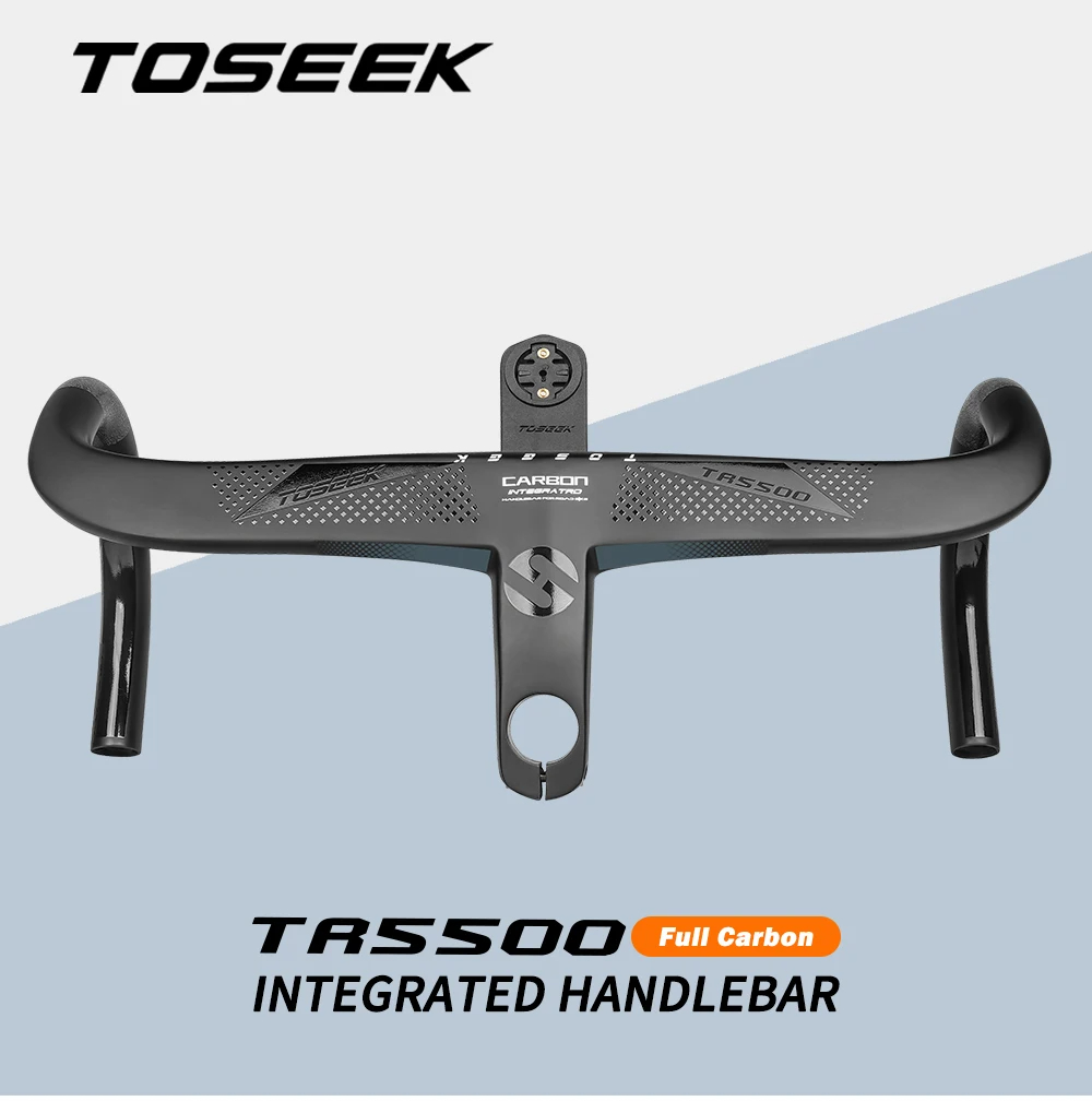 TOSEEK TR5500 Bicycle Handlebar T800Carbon Handlebar Integrated Road 28 ...