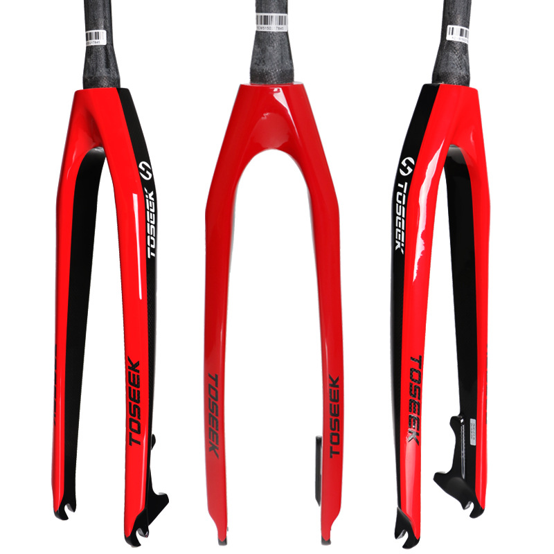 TOSEEK Carbon Fiber Mountain Bike Fork - Rigid Disc Brake 26/27.5/29 ...