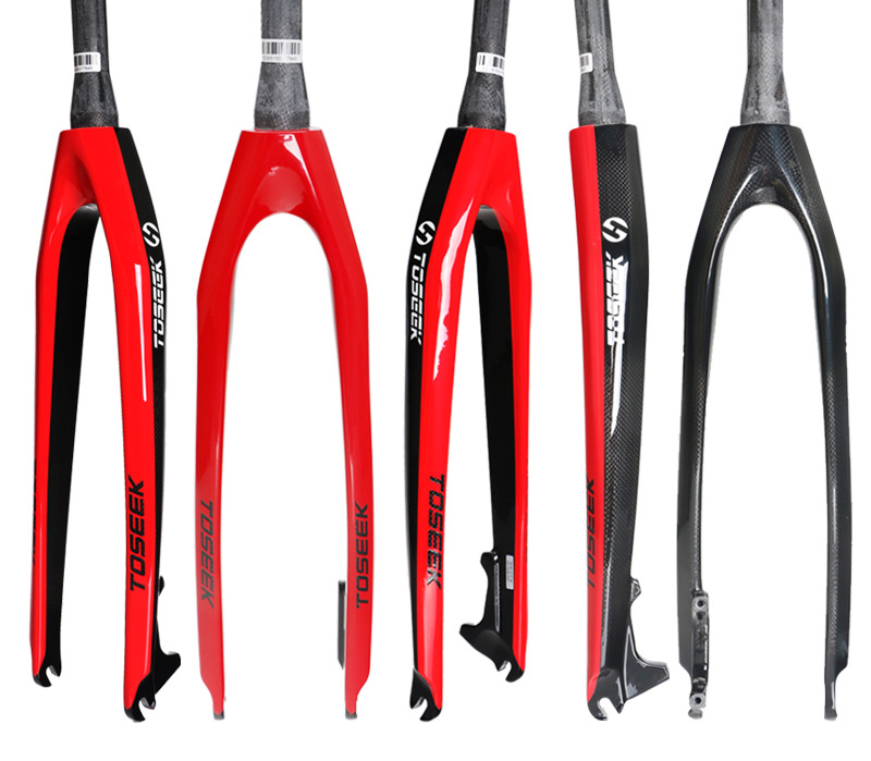 TOSEEK Carbon Fiber Mountain Bike Fork - Rigid Disc Brake 26/27.5/29 ...