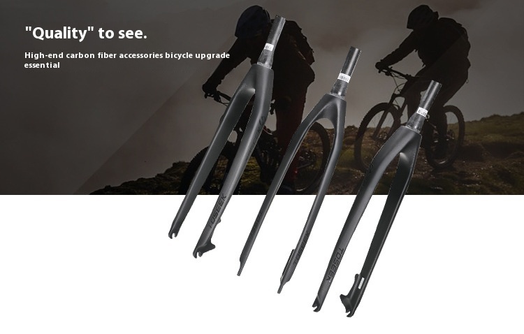 TOSEEK Carbon Fiber Mountain Bike Fork - Rigid Disc Brake 26/27.5/29 ...