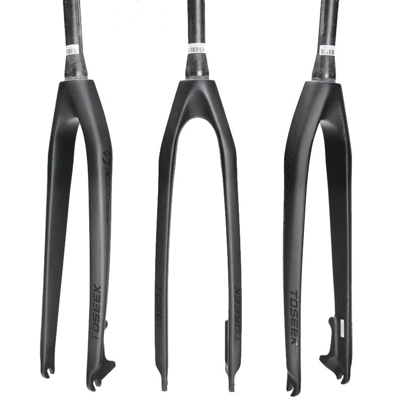 TOSEEK Carbon Fiber Mountain Bike Fork - Rigid Disc Brake 26/27.5/29 ...