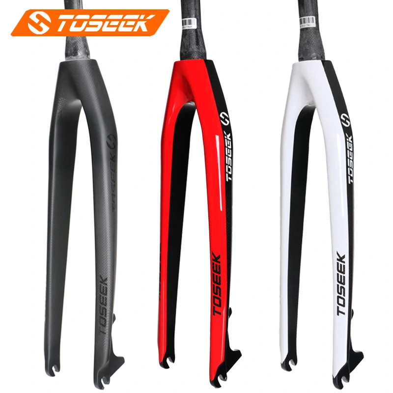 TOSEEK Carbon Fiber Mountain Bike Fork - Rigid Disc Brake 26/27.5/29 ...