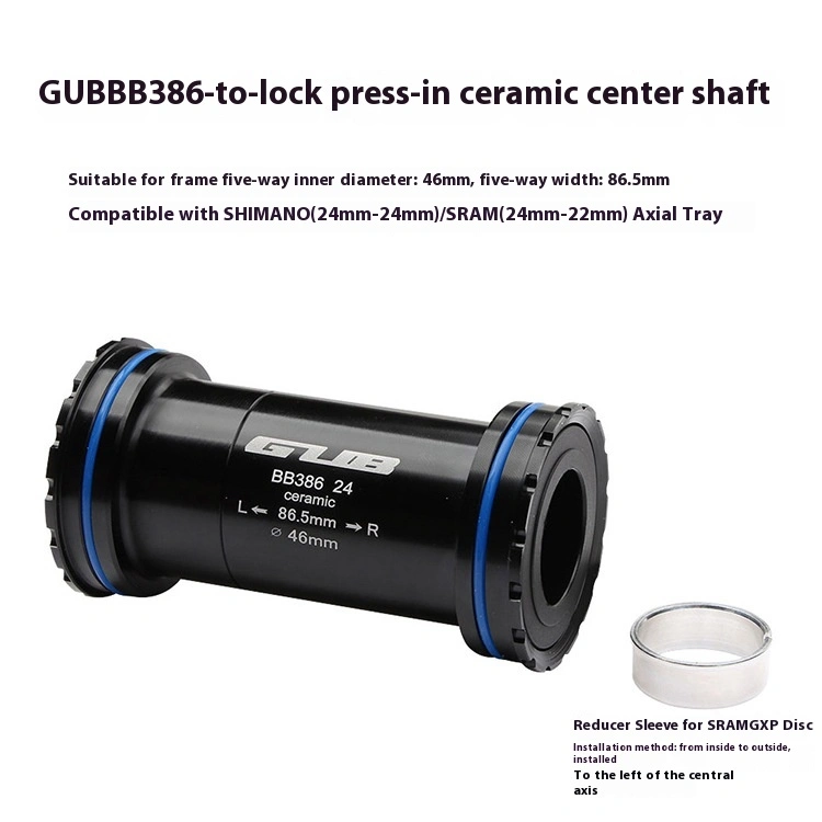 GUB BB386 EVO Thread-Together Press Fit Ceramic Bottom Bracket 24mm ...