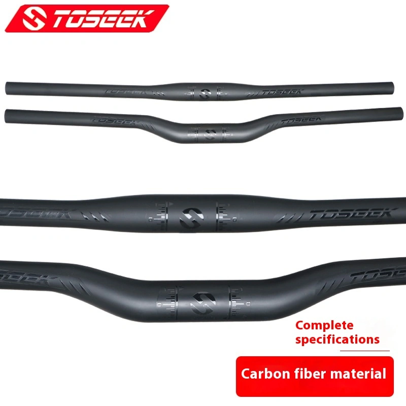 TOSEEK Carbon Fiber Black Painted Glossy Label Straight and Yoke ...