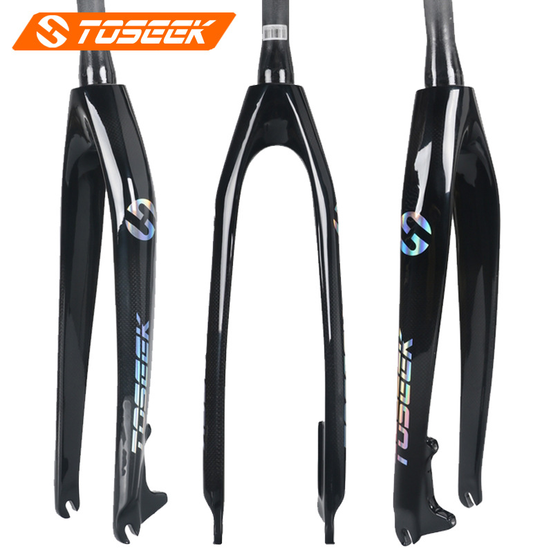 TOSEEK New Colorful Laser Marked Bicycle Rigid Fork Disc Brake 26/27.5/ ...