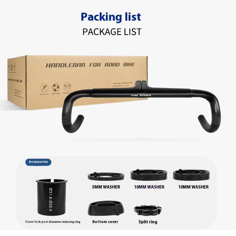 TOSEEK Fire Spider FS300 Fully Integrated Carbon Fiber Road Bike Handlebar