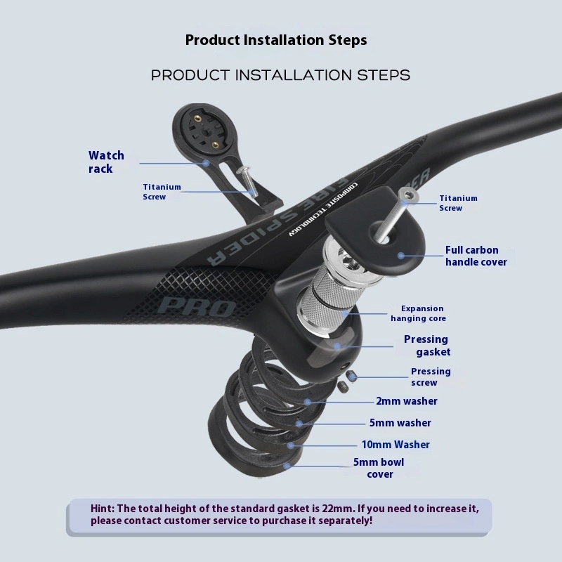 Fire Spider High-Strength XC Mountain Bike Integrated Straight ...