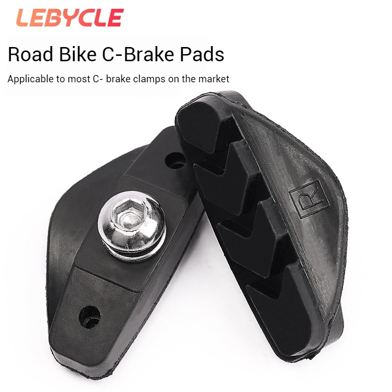 LEBYCLE Road Bike C-Brake Pads Rubber Silent C-Brake Shoes C-Clamp ...