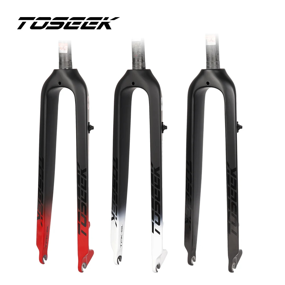 TOSEEK TFK-SL Carbon Bicycle Fork 29 Straight Tube Bike Hard Fork 560g ...