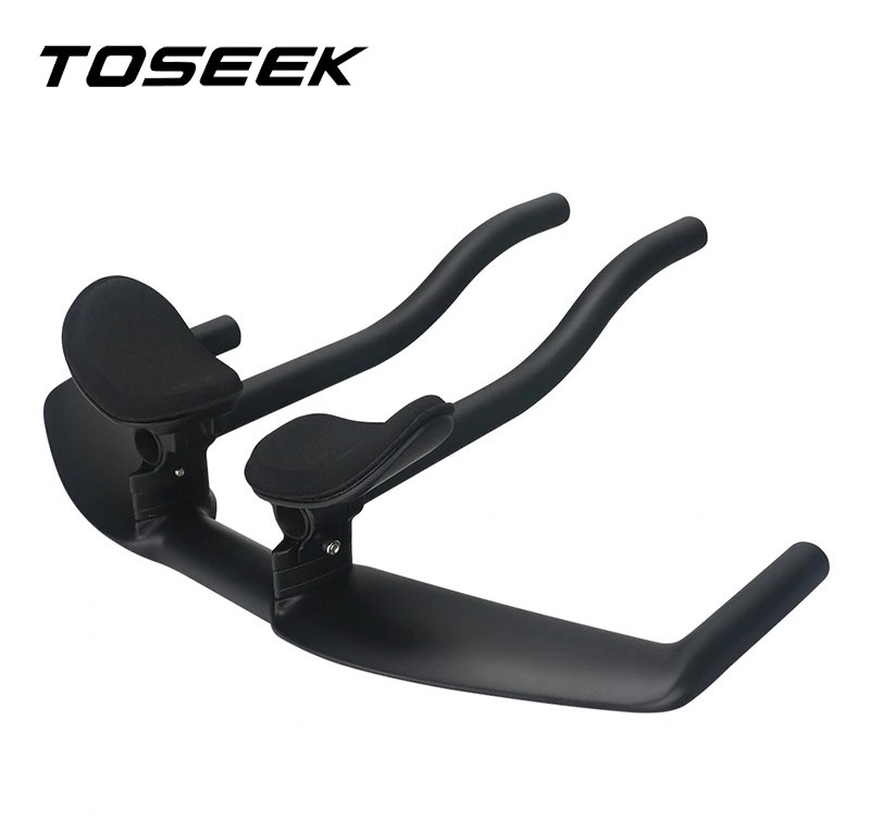 TOSEEK Carbon Fiber Integrated Aero Bars for Road Bikes TT Bars Fixed ...