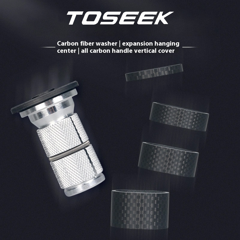 TOSEEK Mountain Road Bike Stem Cap with Screws Ultra-Light Sun Cover ...