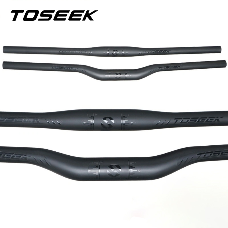 TOSEEK Carbon Fiber Black Painted Glossy Label Straight and Yoke ...