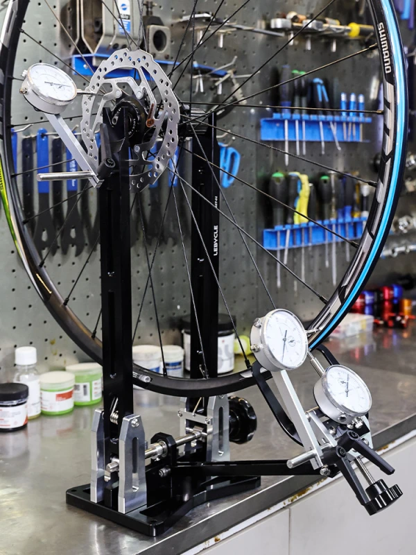 LEBYCLE Bicycle Wheel Truing Stand Mountain & Road Bike Wheelset Hub ...