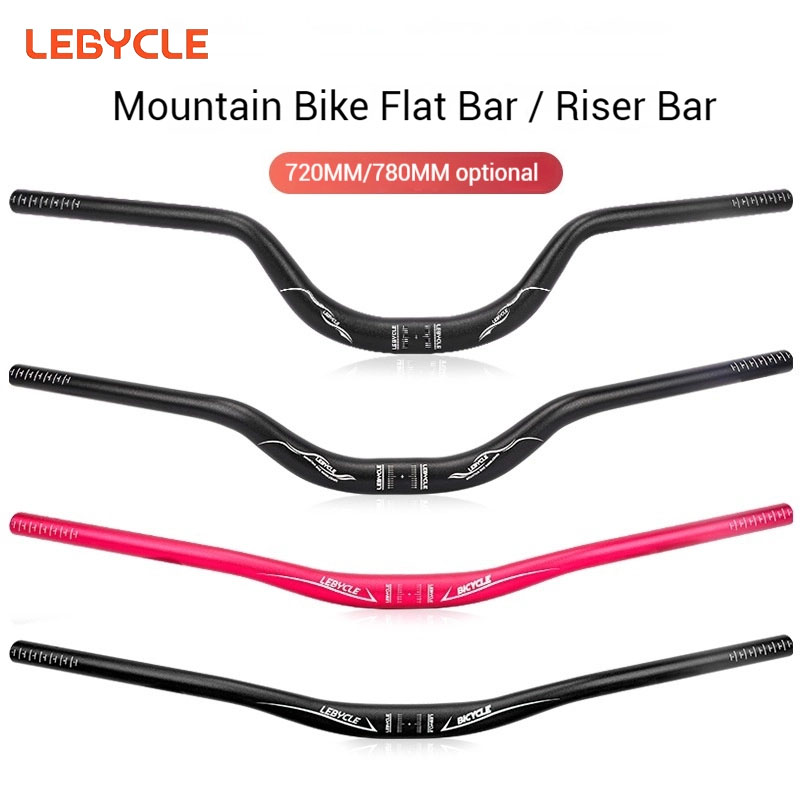 LEBYCLE Mountain Bike Handlebar XC Cross-Country Downhill Riser Bar 720 ...