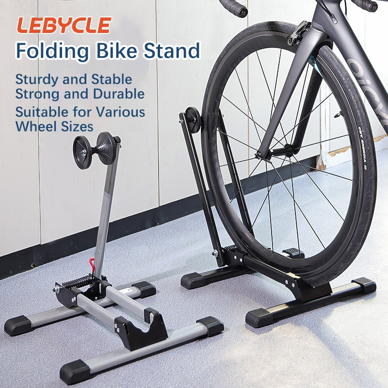 LEBYCLE Mountain Folding and Road Bike Indoor Portable Bicycle Stand ...