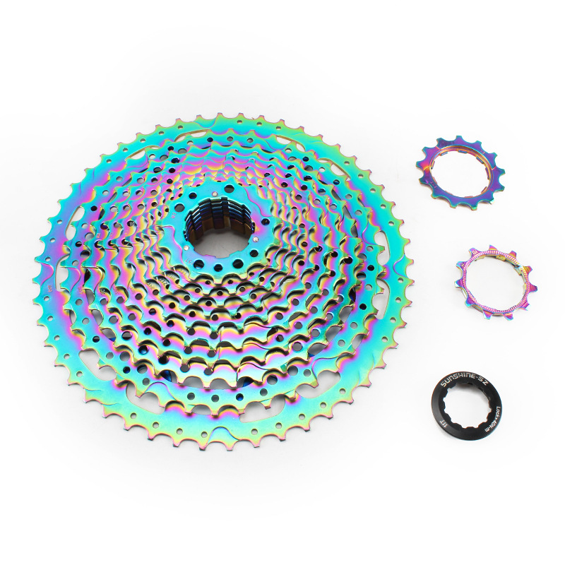 SUNSHINE Mountain Bike MTB Cassette Freewheel HG Rainbow Color 11/12 ...