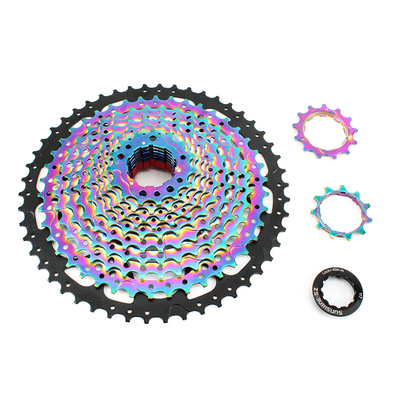 SUNSHINE Mountain Bike MTB Cassette Freewheel HG Rainbow Color 11/12 ...