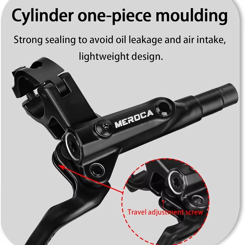 MEROCA M4S 4-Piston Mountain Bike Hydraulic Disc Brakes Front 850mm ...