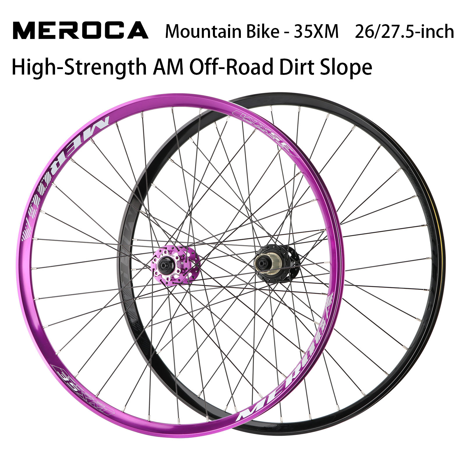 MEROCA Dirt Slope Wheelset for Mountain Bike - AM Off-Road XC Wheelset ...
