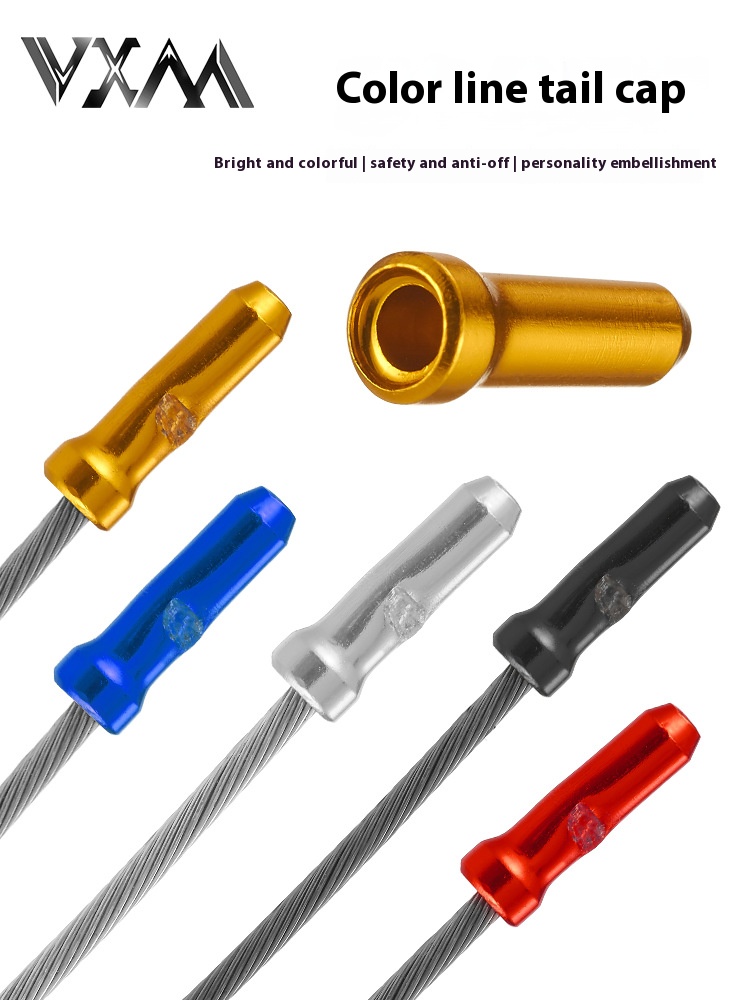 VXM Mountain Bike Aluminum Alloy Cable End Caps Inner Cable Caps Road ...