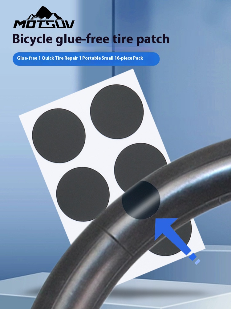 MOTSUV Portable Bike Tire Patches Quick Drying Glue-free MTB Bicycle ...