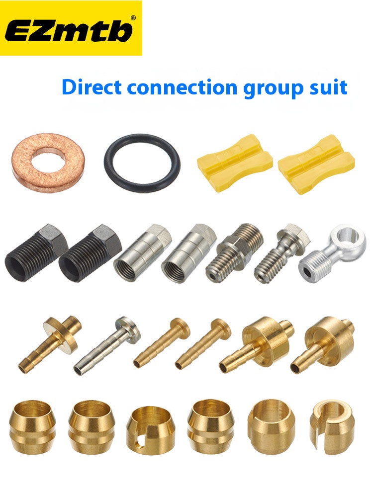 EZmtb Mountain Bike Brake Hose Fittings with 5-Way Ball Joint Hydraulic ...