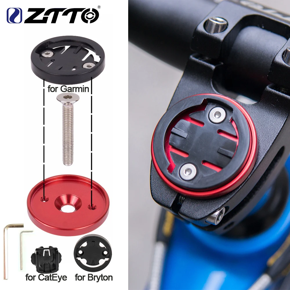 ZTTO Bicycle Computer Holder Bike Stopwatch GPS Mount Stem Top Cap Computer Holder Phone Holder ...