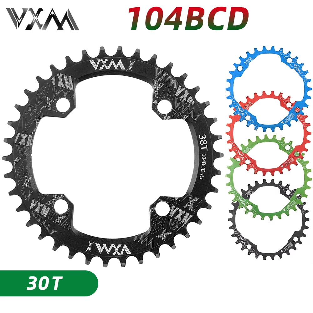 VXM 104BCD With 4Bolts 30T 32T 34T 36T 38T Mountain Bicycle Chainwheel MTB Crankset Narrow Wide ...