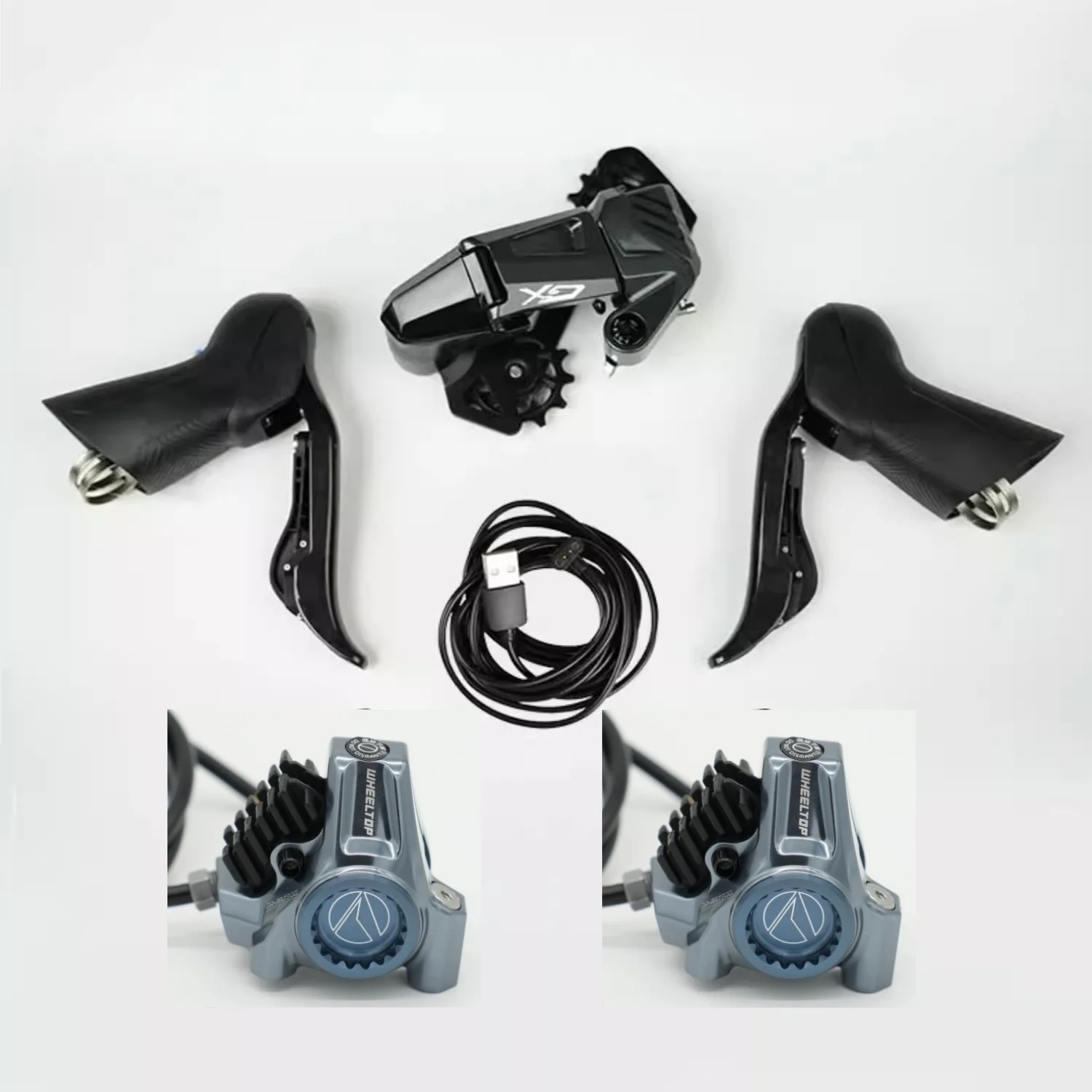 WHEELTOP EDS GeX Gravel Wireless Groupset, hydraulic disc brake, 3-14s