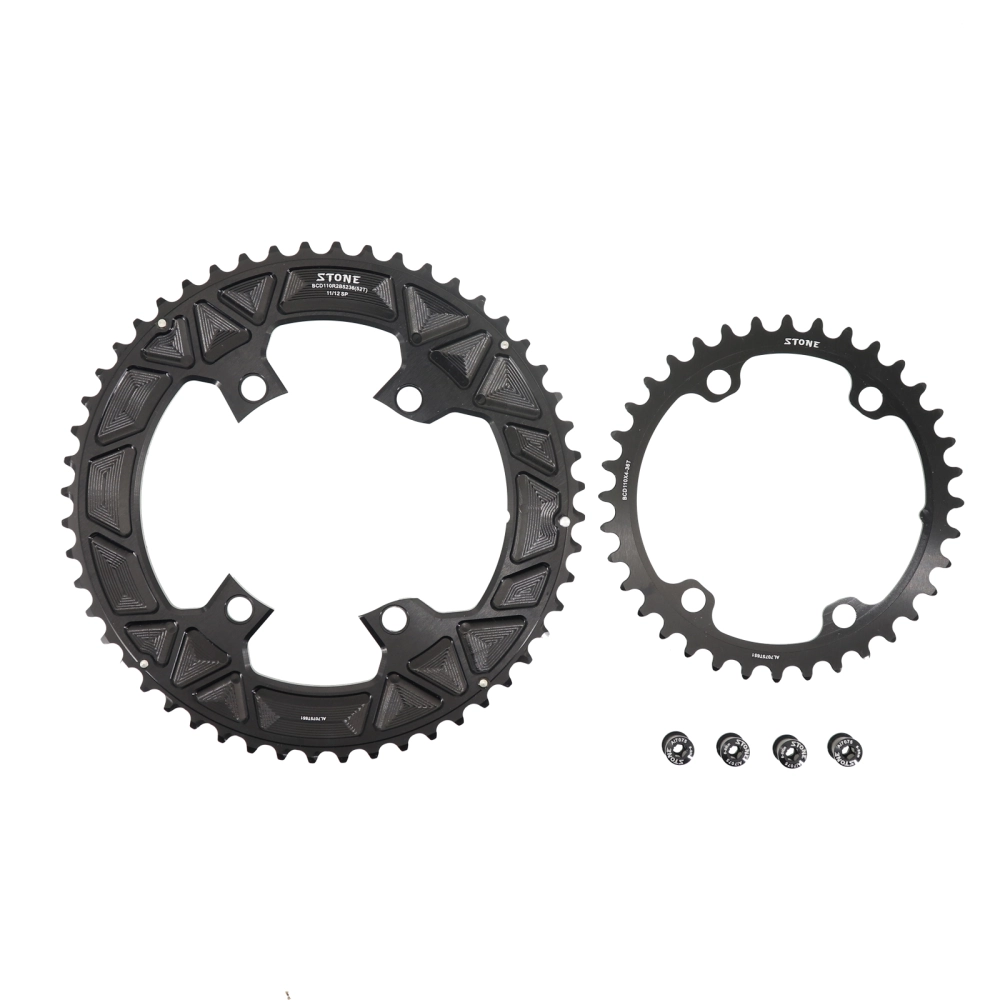 Stone 110bcd Round Double Chainring for Shimano 105 R7100 UT R8100 DA ...