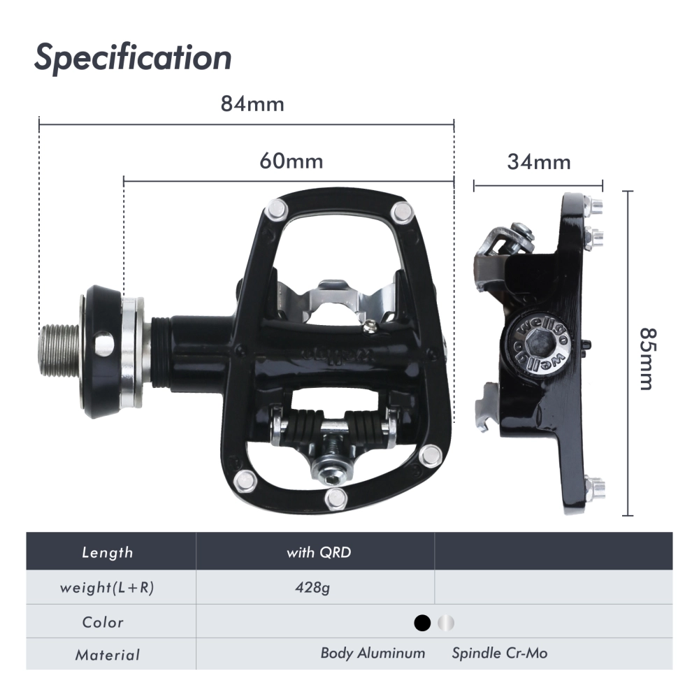 quick release clipless pedals