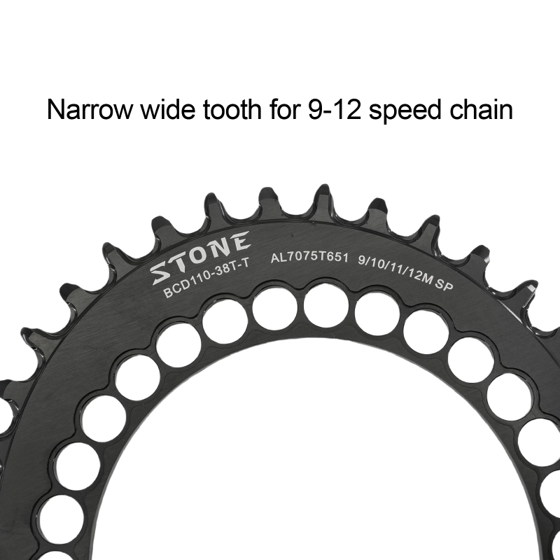 Stone Chainring 110BCD 34 40 42 45 47 48 58T Round Oval Road Bike ...