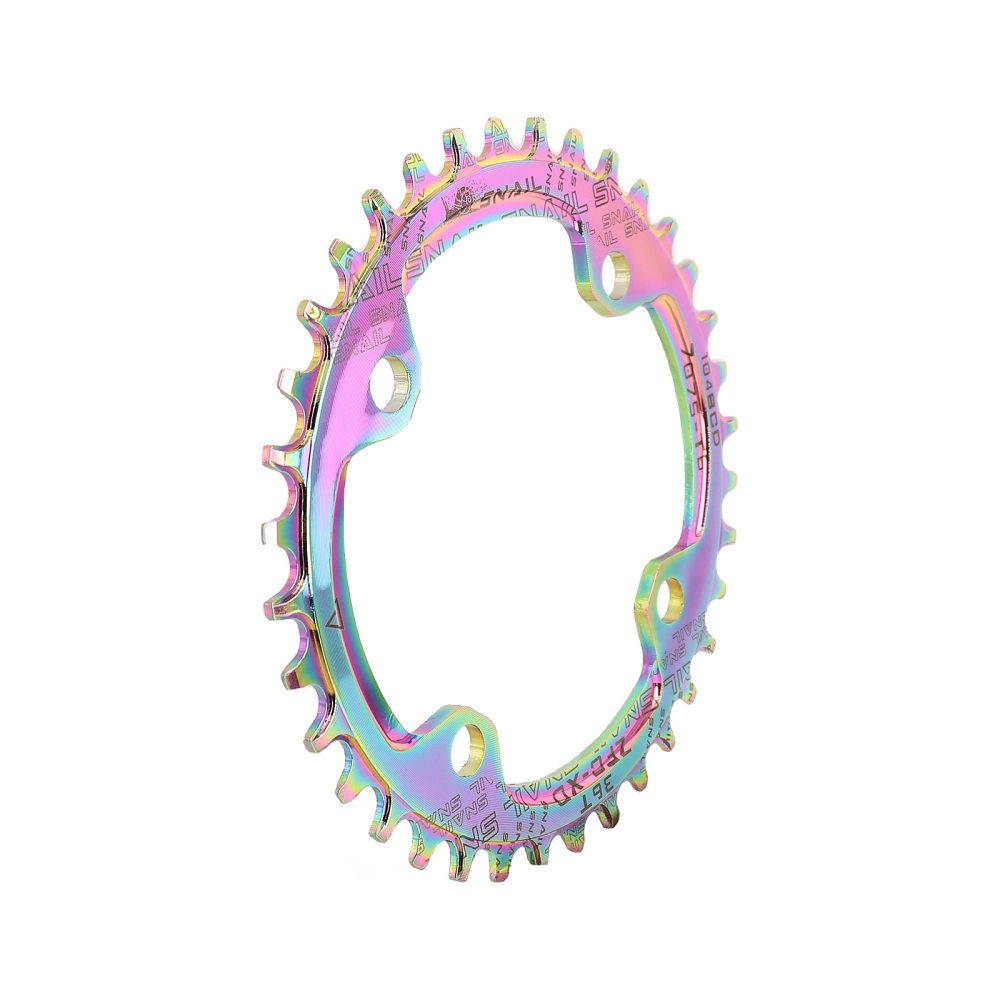 SNAIL Bike Chainring 104BCD Round oil slick 32 34 36 38T Narrow Wide Ultralight MTB Mountain ...