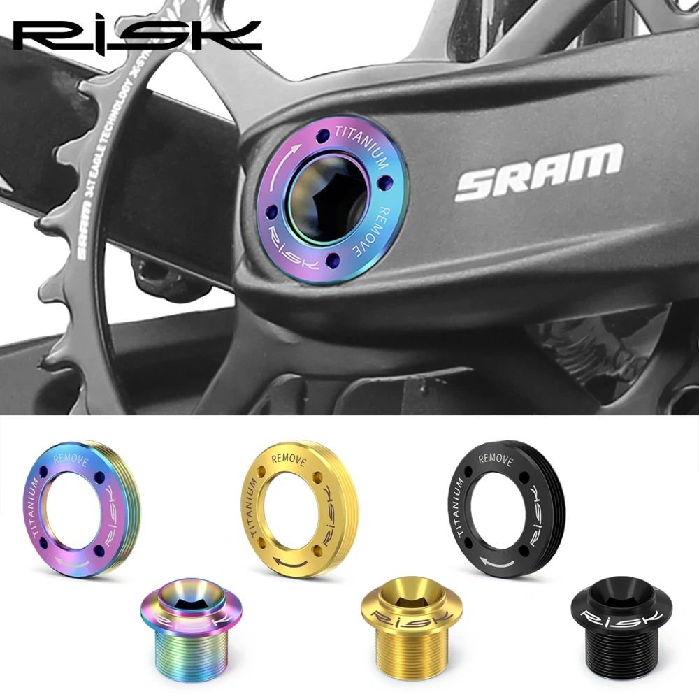 RISK DUB Crank Cover Screw Titanium Alloy Mountain Road Bicycle Crank ...