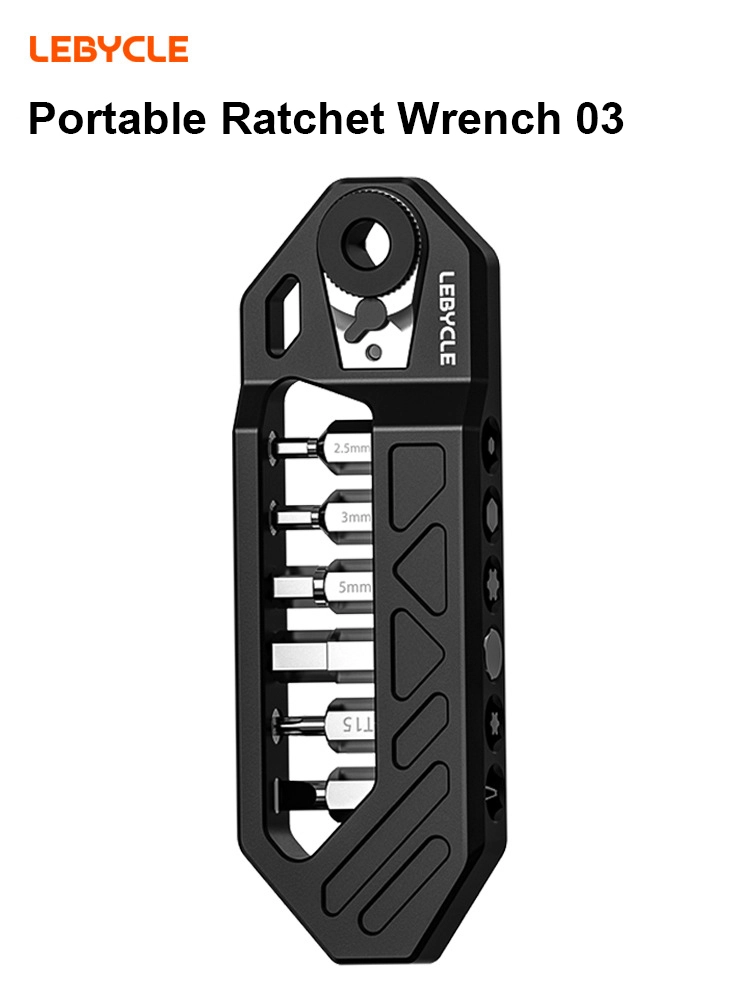 LEBYCLE Portable Ratchet Wrench Hex Screwdriver Pocket Tool CNC ...