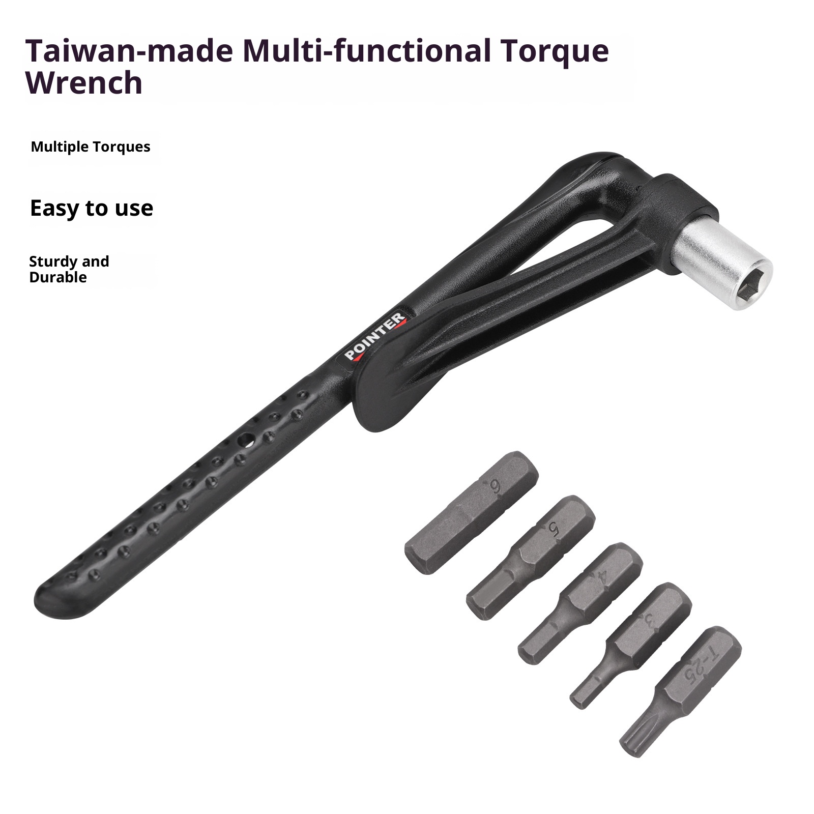 DJC Taiwan-made Portable Bicycle Torque Wrench Hex Bit Set 2-12NM ...