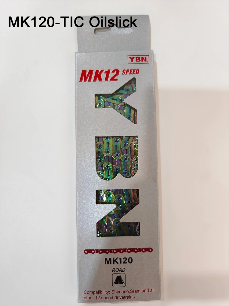 YBN flattop shape chain for bike road bike MTB e-bike 12 speed 12s super lifespan MK120 MK120e