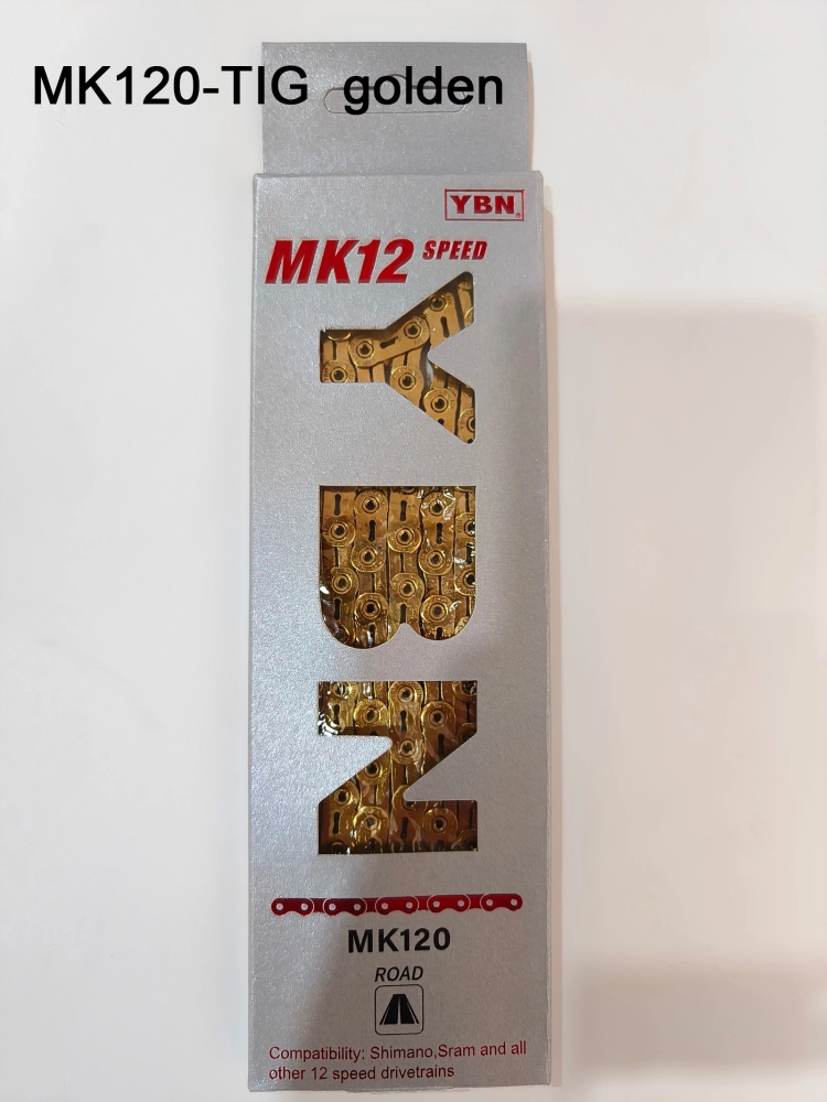 YBN flattop shape chain for bike road bike MTB e-bike 12 speed 12s super lifespan MK120 MK120e