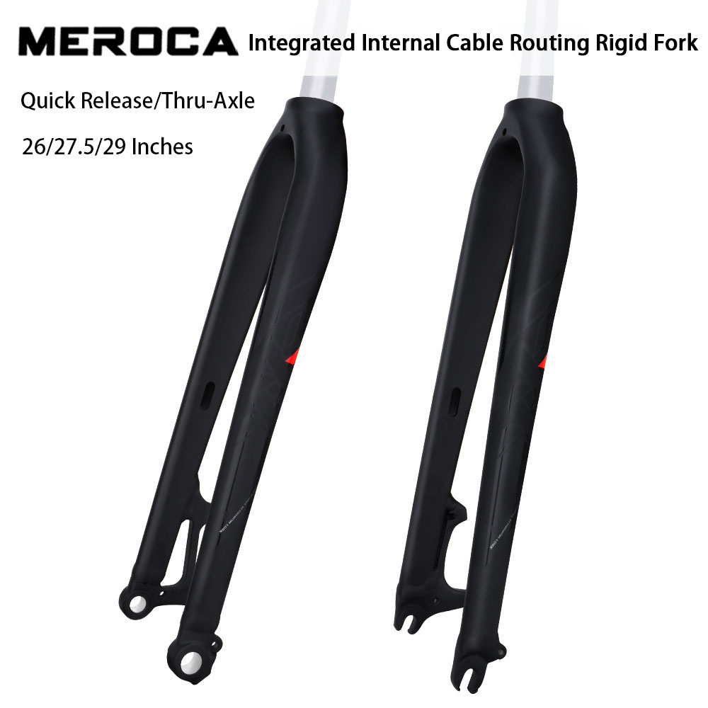 MEROCA Mountain Bike Internal Cable Routing Rigid Fork Disc Brake Front ...
