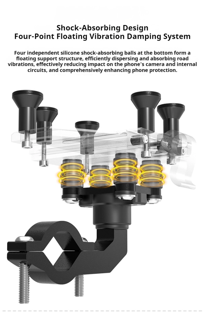 LEBYCLE Bike Phone Mount ES-PH-05 Aluminum Alloy MTB Road Bike ...