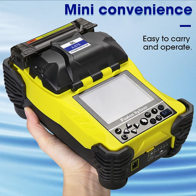 SKL A-87S Fully Automatic Mini Fiber Fusion Splicer FTTH Optical Fiber ...