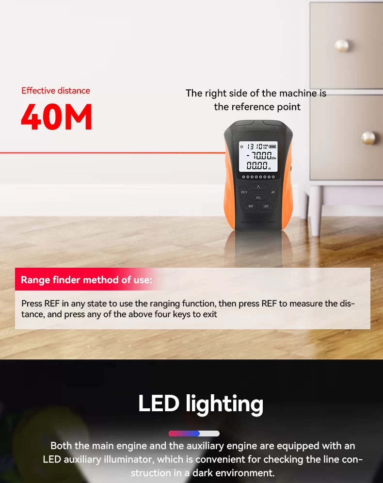 Mini Optical Power Meter VFL LED lighting UTP Cable Matching Laser ...