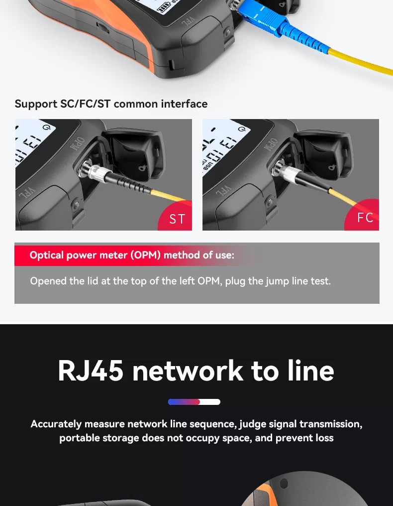 Mini Optical Power Meter VFL LED lighting UTP Cable Matching Laser ...
