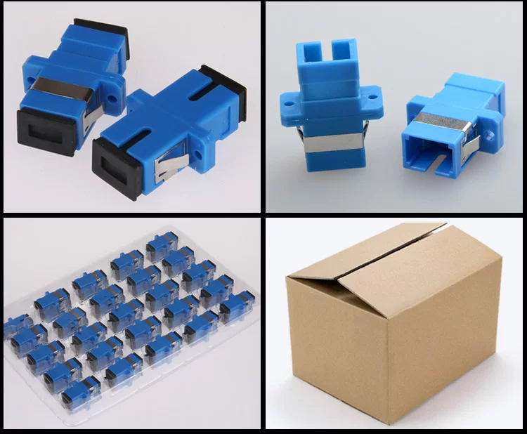 Fiber Optic Coupler SC/UPC-SC/UPC Single mode Blue Simplex Adapter ...