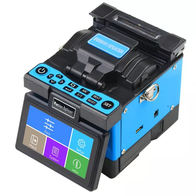 JW4108H Fusion Splicer FTTH Fibre Welding Optical Fiber 4 Motors 7S ...