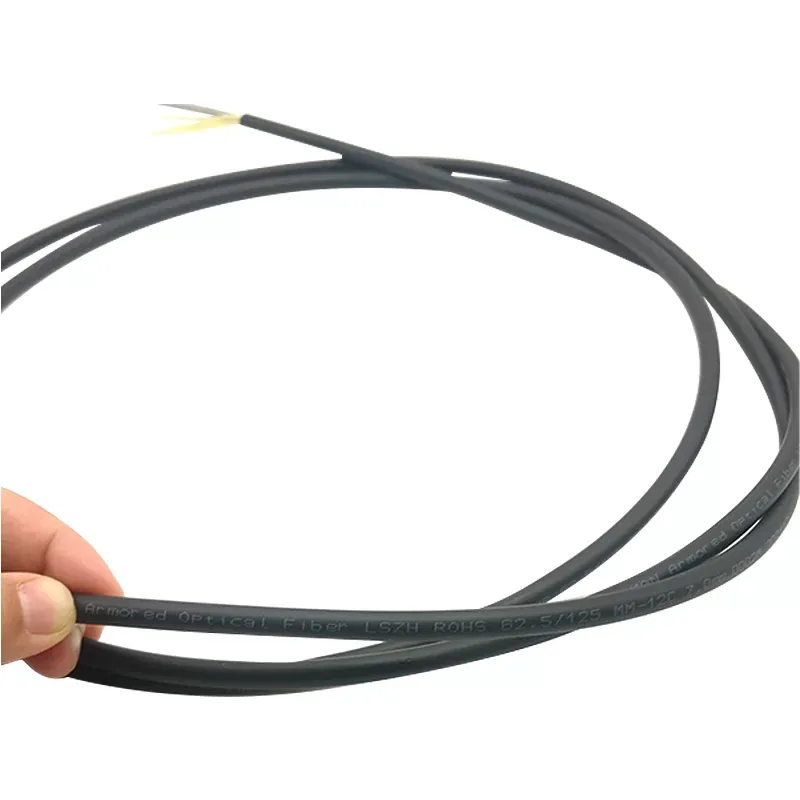 Stainless Steel Tube 12c Armoured Indoor Outdoor Fiber Optic Cable OM2 ...