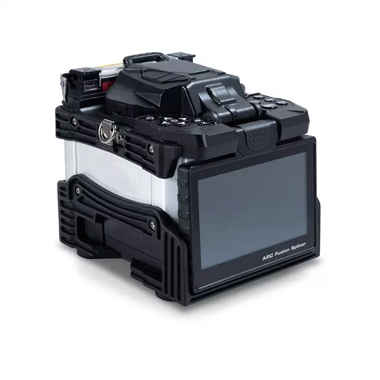 High Precise 6 Motors Backbone Fusion Splicer FST-V9 Ftth Optical Fiber ...