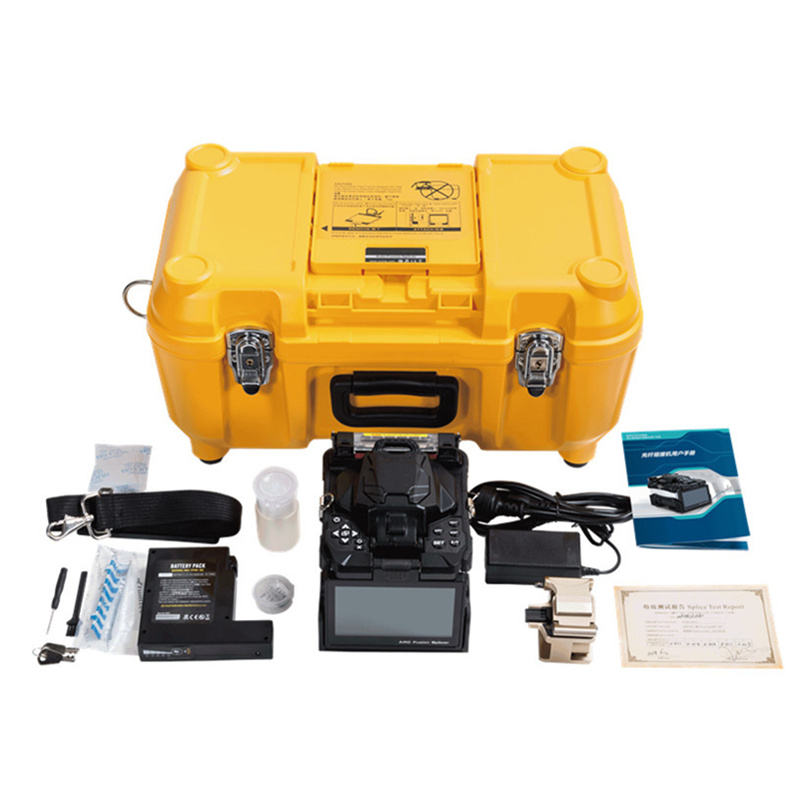 Fusion Splicer 4 Motors High Precise FST-16H & 18H Ftth Optical Fiber ...